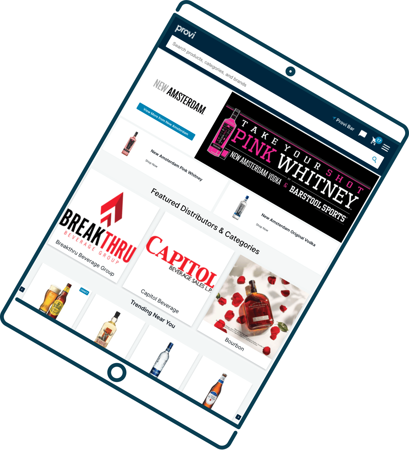 Order from Breakthru, Elite Brands, & Eagle Rock Online